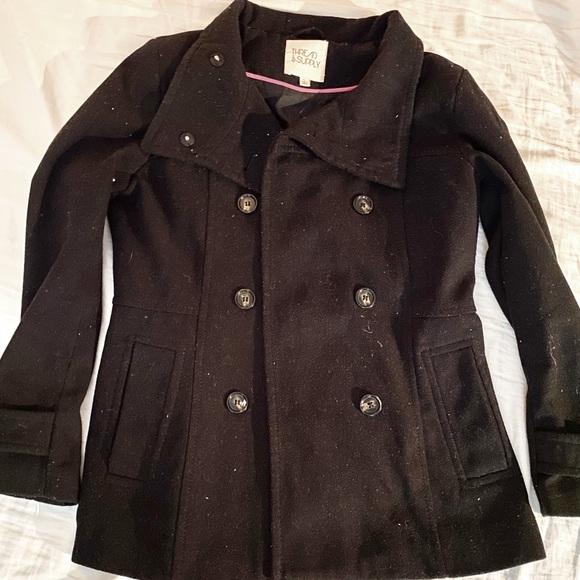 Thread & Supply | Jackets & Coats | Black Peacoat | Poshmark